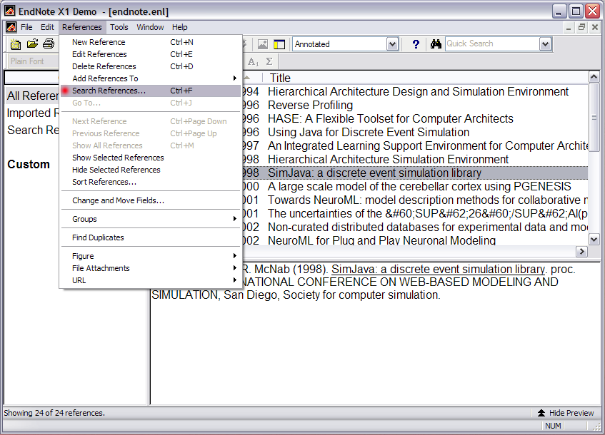Importing Bibliography Data From Endnote Into PublicationsList